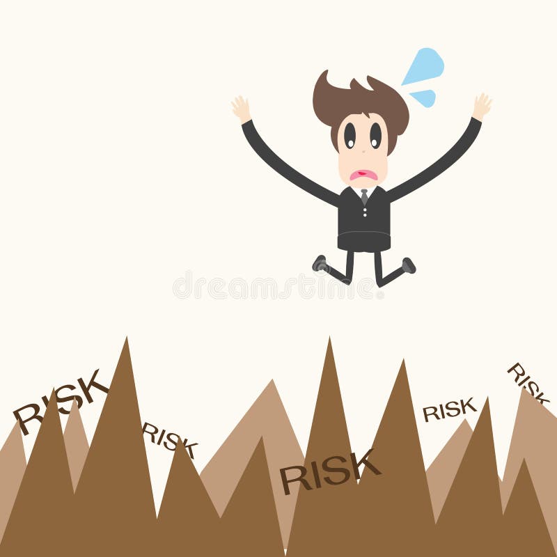 Business man risk stock vector. Illustration of freedom - 35397026