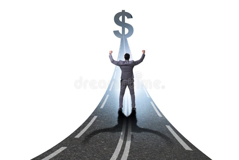 Road To Wealth in the Business Concept Stock Photo - Image of direction ...