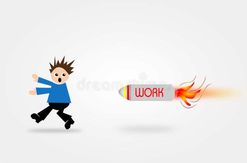 Run Away Work Stock Illustrations – 1,084 Run Away Work Stock ...