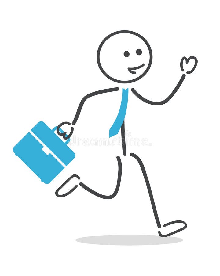 Stick Figure Man Briefcase Stock Illustrations – 151 Stick Figure Man ...