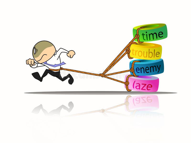 Businessman running stock illustration. Illustration of person - 29502327