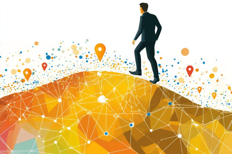 A Businessman Running on a Business Roadmap Towards a Milestone ... A Businessman Running on a Business Roadmap Towards a Milestone ...