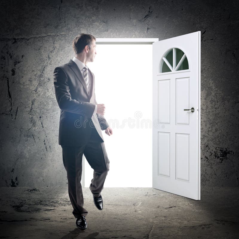 Businessman Running Out Room Stock Photos - Free & Royalty-Free Stock ...