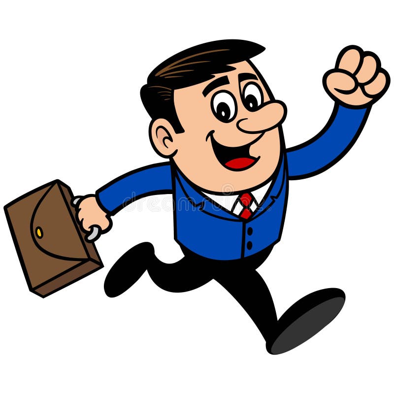 Businessman Running stock vector. Illustration of vector - 65521906