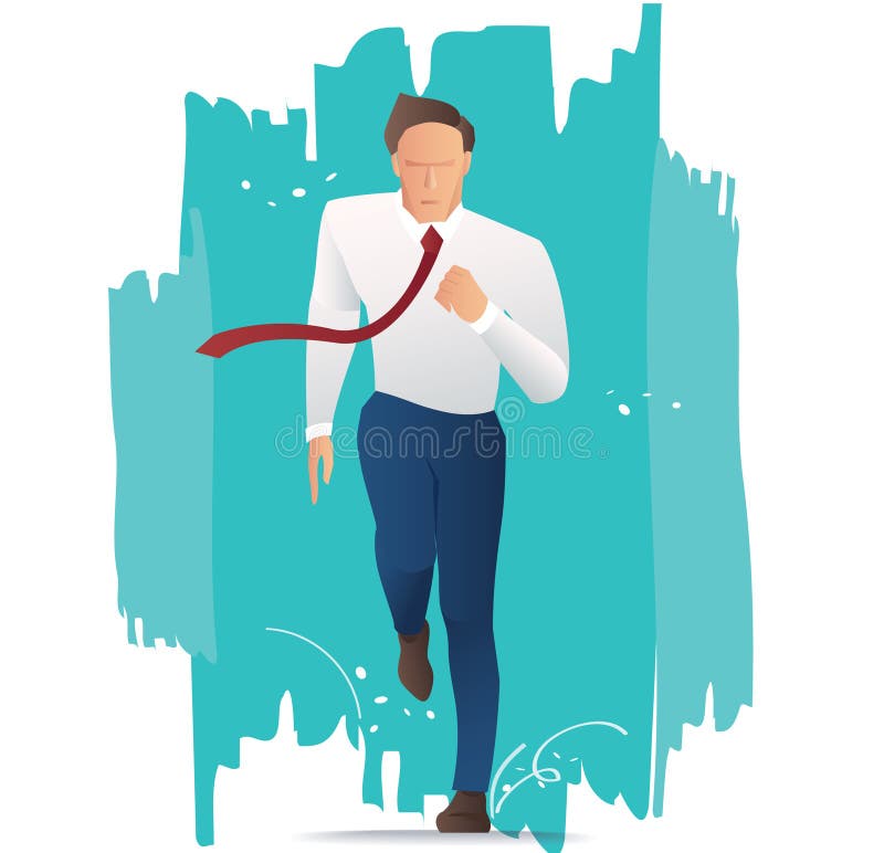 Businessman Running Vector Illustration Stock Vector - Illustration of ... Businessman Running Vector Illustration Stock Vector - Illustration of ...