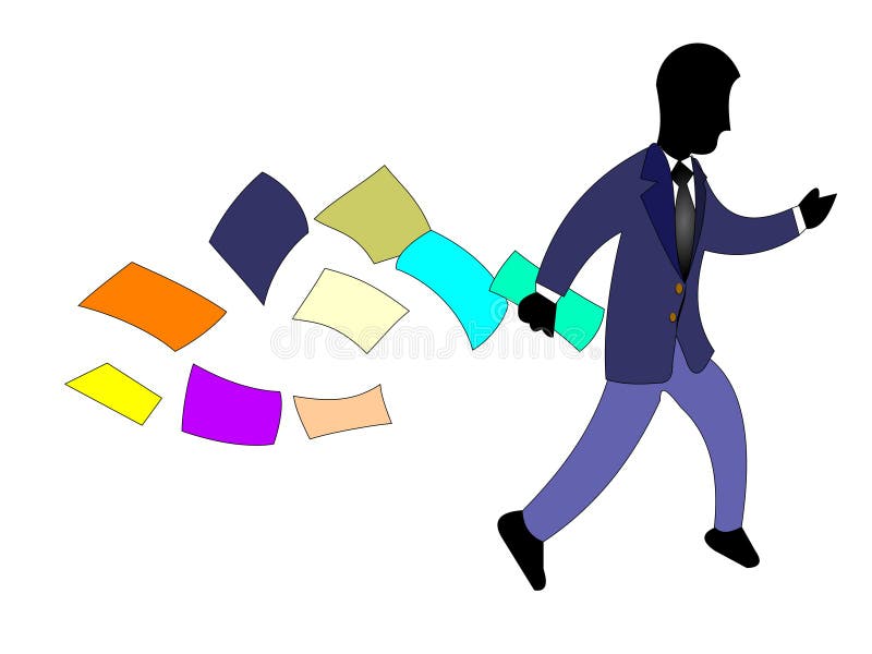 Businessman Rushing Stock Illustrations – 760 Businessman Rushing Stock ...