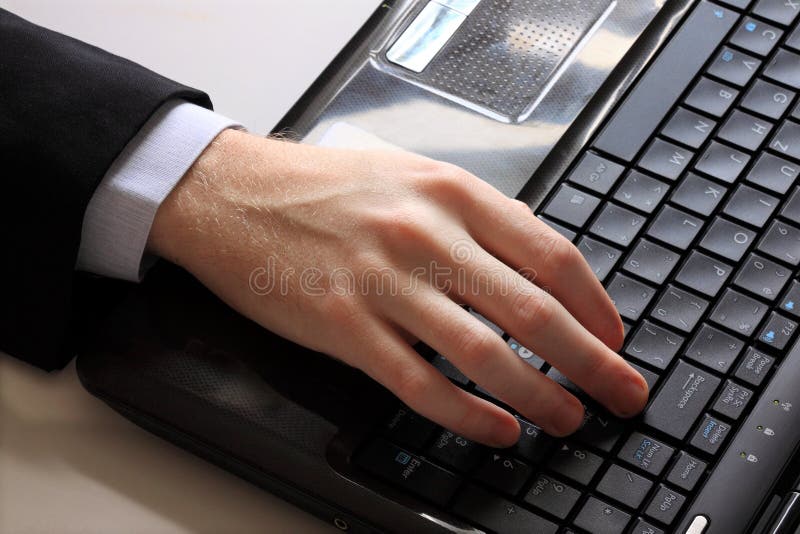 Computer Data Entry stock image. Image of learning, finger - 195163
