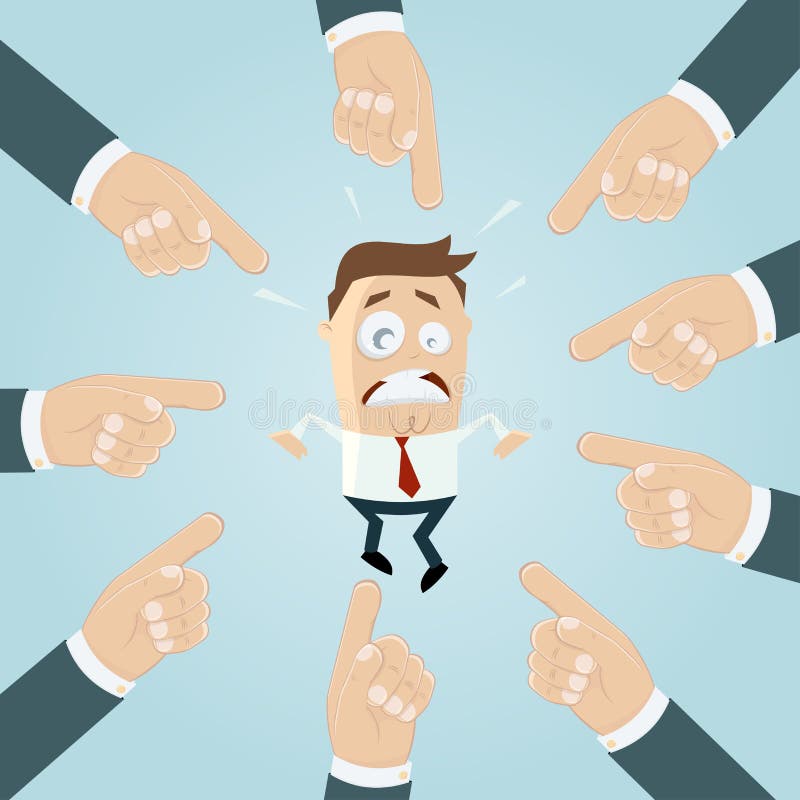 Businessman is scapegoat stock vector. Illustration of businessman ...