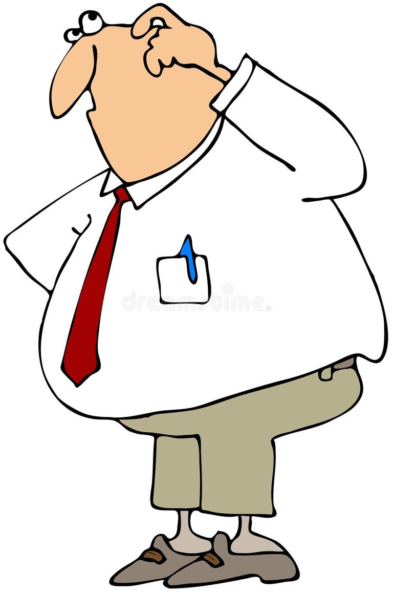 Guy Cartoon Scratching Head Stock Illustrations – 273 Guy Cartoon ...