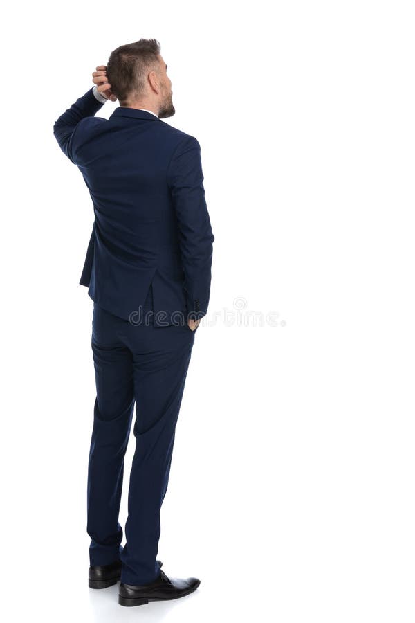 Businessman Scratching His Head and Pondering a Decision Stock Photo ... Businessman Scratching His Head and Pondering a Decision Stock Photo ...