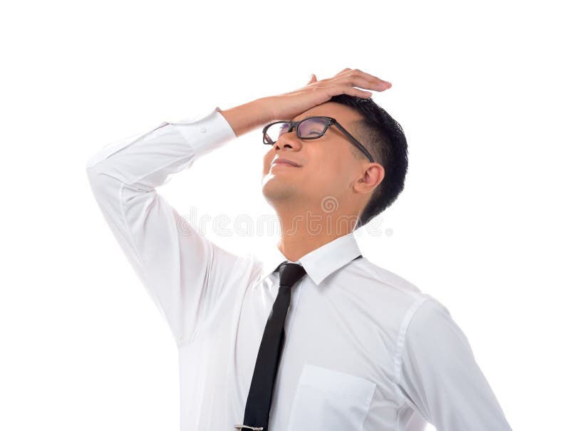 Businessman Scratching His Head Stock Image - Image of decision ...