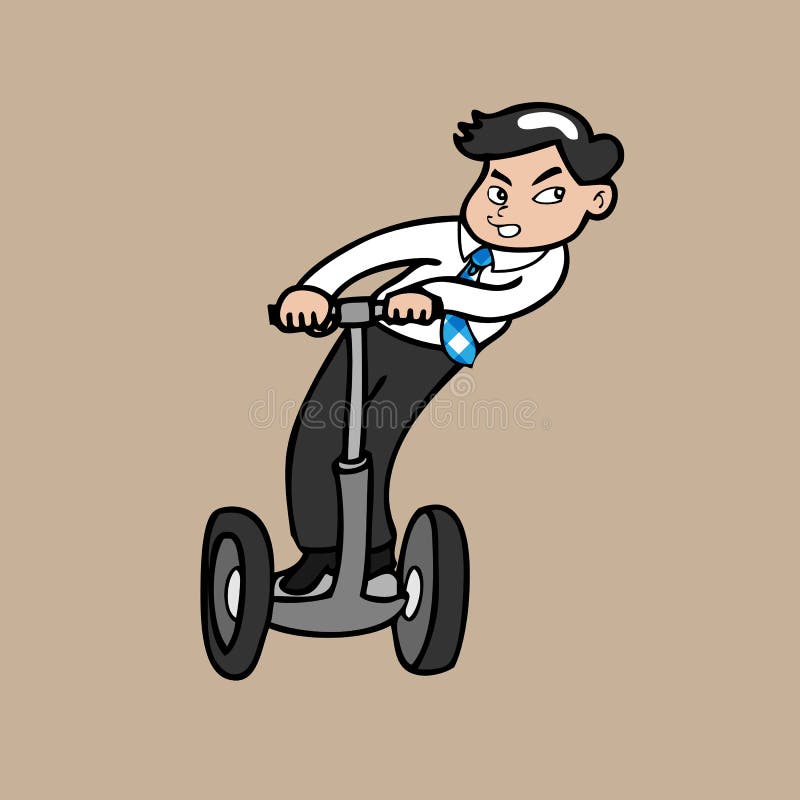 Segway Cartoon Cartoon Boy Charlie Riding Scooter PNG Images & PSDs