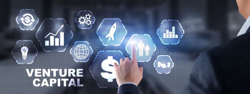 Businessman Select VENTURE CAPITAL on Virtual Screen Stock Image ...