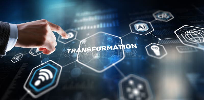 Businessman Selecting Transformation. Background for Presentations ...