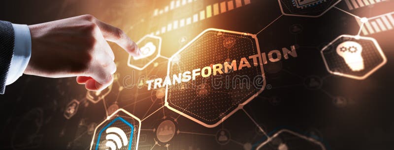 Businessman Selecting Transformation. Background for Presentations ...