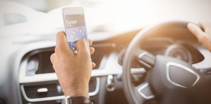 Businessman Sending a Text Message Stock Illustration - Illustration of ...