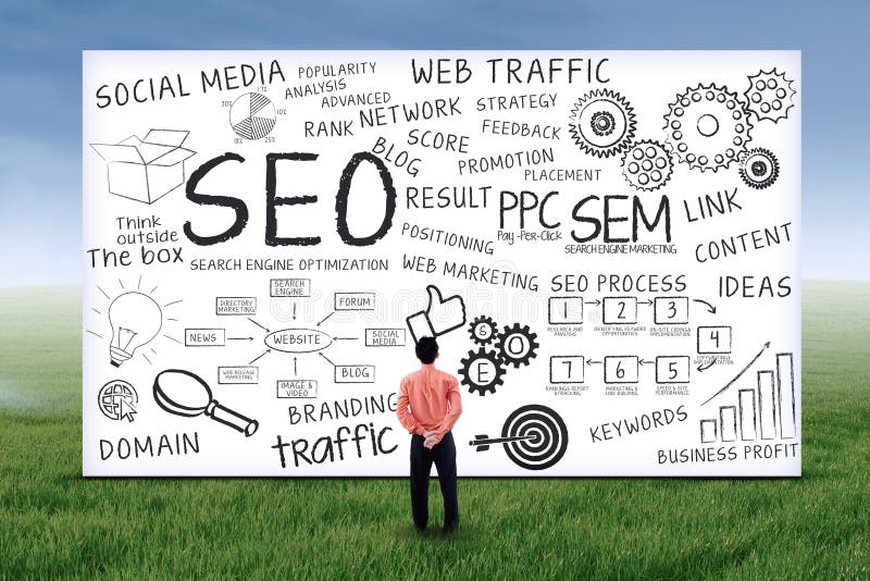 Search Engine Optimization (SEO) Stock Photo - Image of chart, design ...