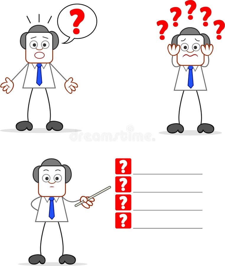 Businessman Set stock vector. Illustration of caricature - 35689075