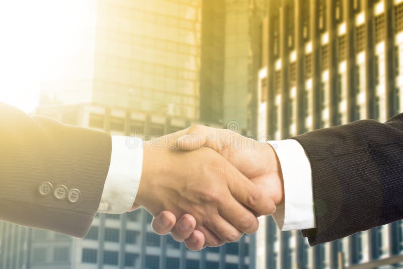 Businessman shake hands stock photo. Image of office - 58146664