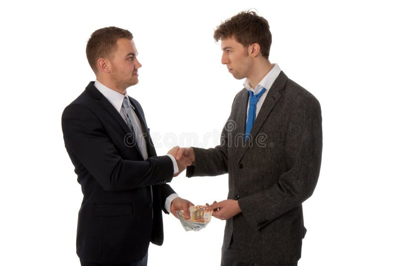 Businessman Shaking Hands. the Deal is Made. Stock Image - Image of ...