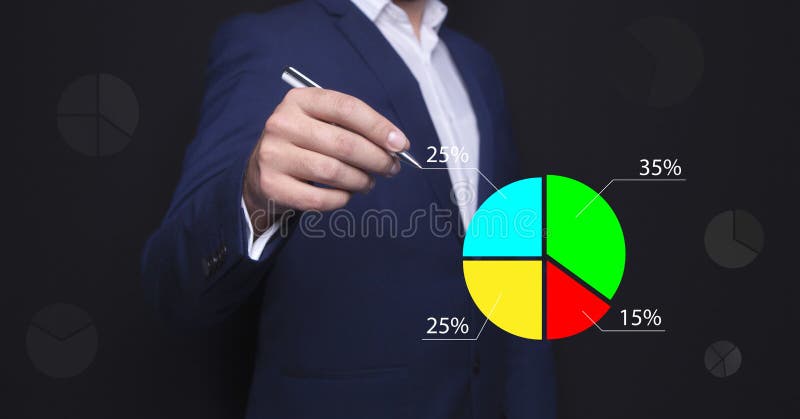 Businessman Share Interest Chart Stock Image - Image of profit, graphic ...