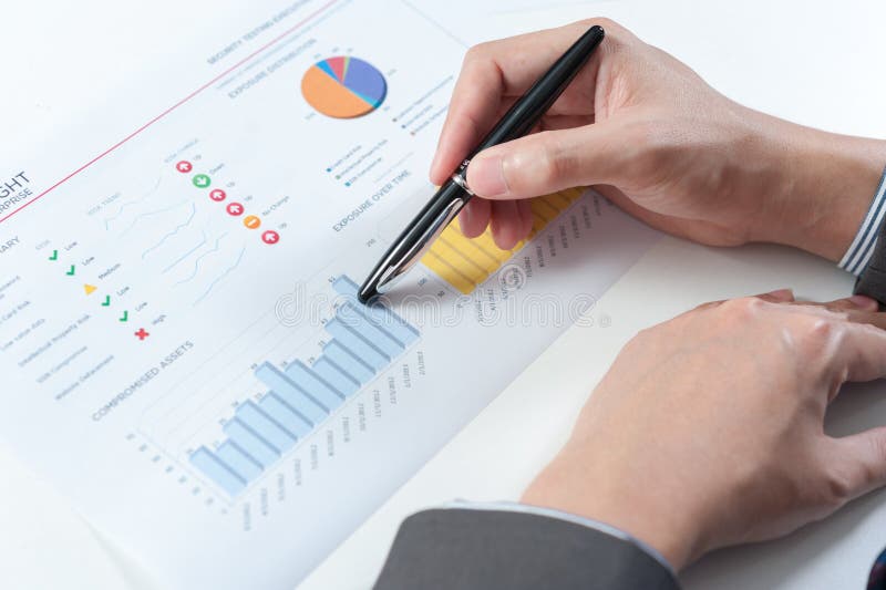 Businessman Show Analyzing Report, Business Performance Concept Stock ... Businessman Show Analyzing Report, Business Performance Concept Stock ...