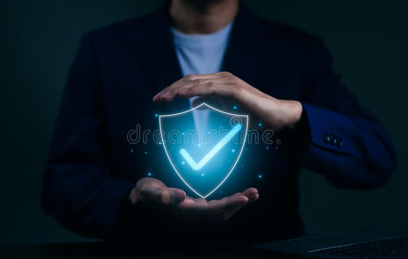 Businessman Show Standard Quality Control Certification Assurance ...