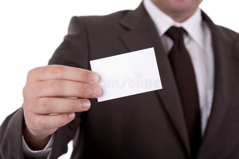 Businessman Showing Card Picture. Image: 6650772