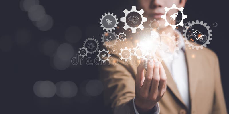 Businessman Showing Creative Ideas in His Hands ,creative Thinking ...