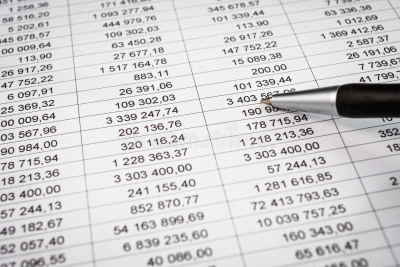 Businessman Showing a Diagram on a Financial Report Stock Image - Image ...