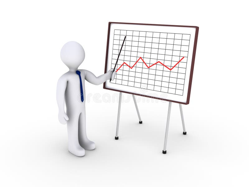 Stick Figure Stick Man Statistics Growing Graph Billboard Stock Vector ...