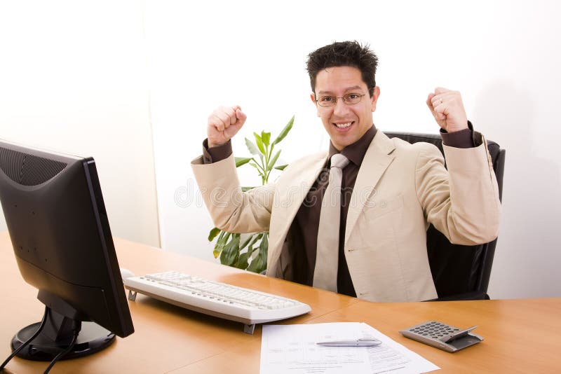 Businessman Showing His Success Stock Photo - Image of corporate ... Businessman Showing His Success Stock Photo - Image of corporate ...
