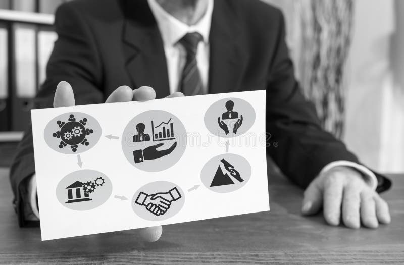 Business Support Concept on an Index Card Stock Image - Image of ...