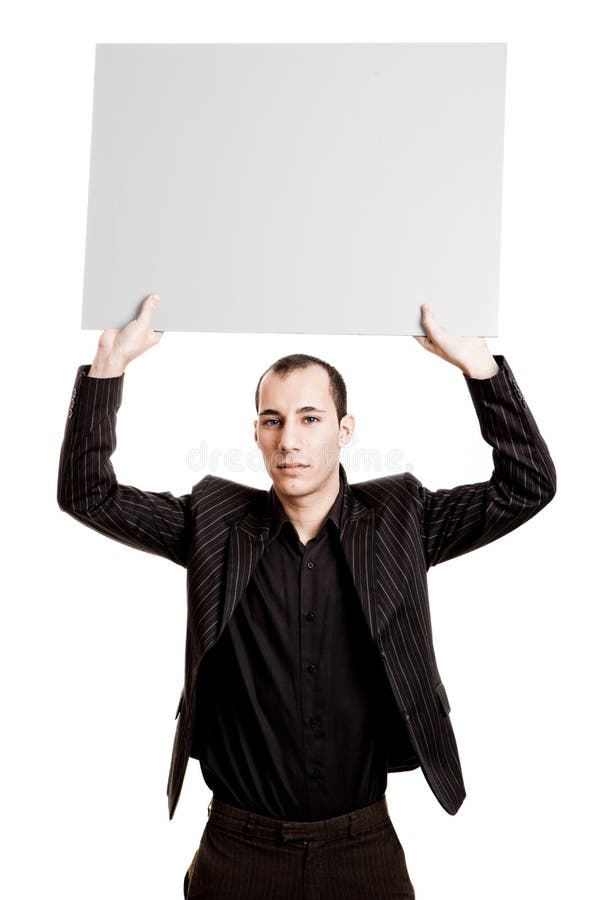 Businessman Showing Something Stock Photo - Image of card, displaying ... Businessman Showing Something Stock Photo - Image of card, displaying ...