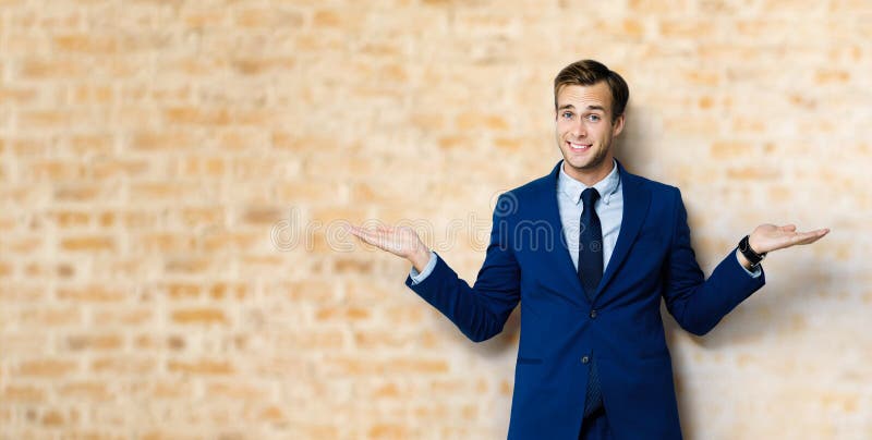 Businessman Showing Something or Empty Copyspace Stock Image - Image of ... Businessman Showing Something or Empty Copyspace Stock Image - Image of ...