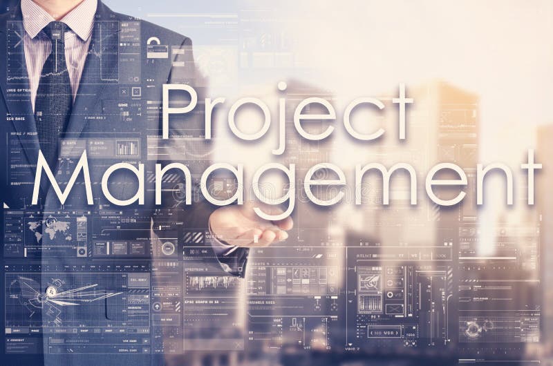 Businessman Showing Text by His Hand: Project Management Stock Image ...