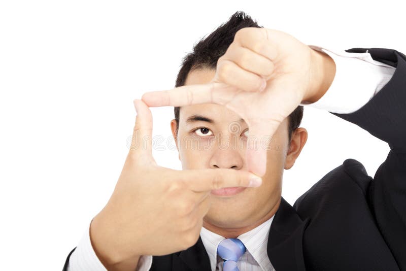 Businessman Showing Thinking Outside Square Stock Photos - Free ...