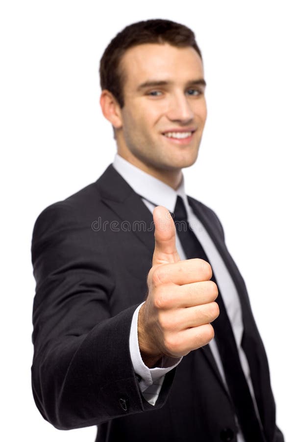 Businessman Showing Thumbs Up Stock Photo - Image of business ...