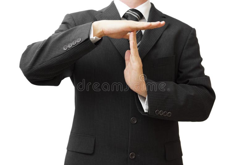 Time out gesture stock image. Image of posture, isolated - 33361539