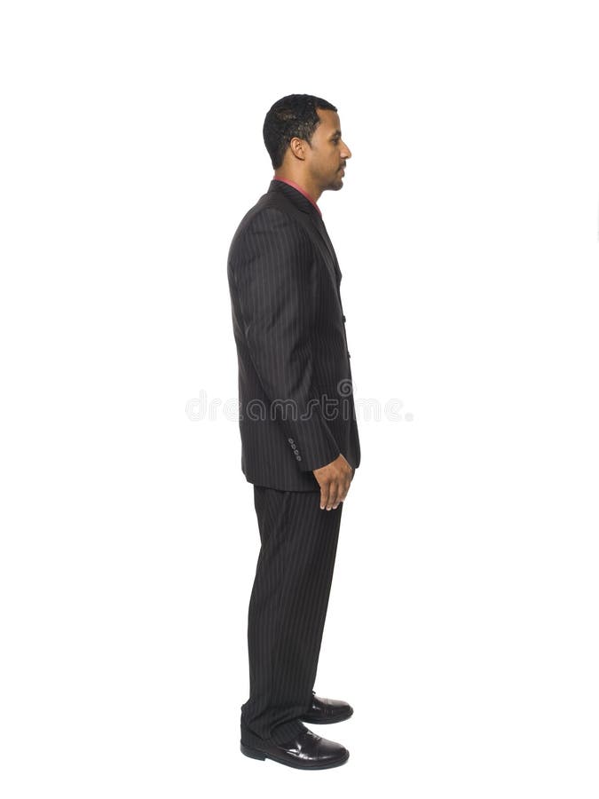 Businessman side view stock photo. Image of full, sideways - 1232972