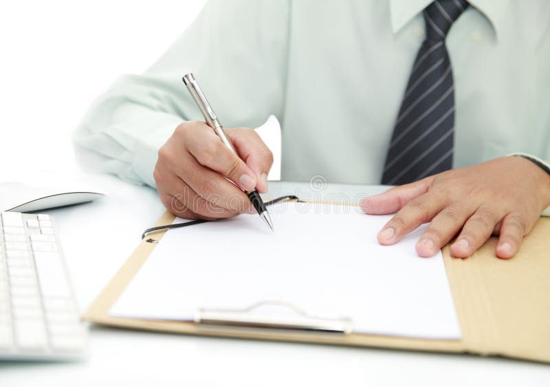 Signing a document stock image. Image of young, business - 3131913