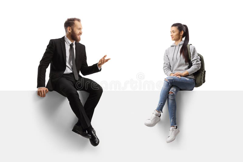 Teen Girl Seated Conversation Woman Stock Photos - Free & Royalty-Free ...