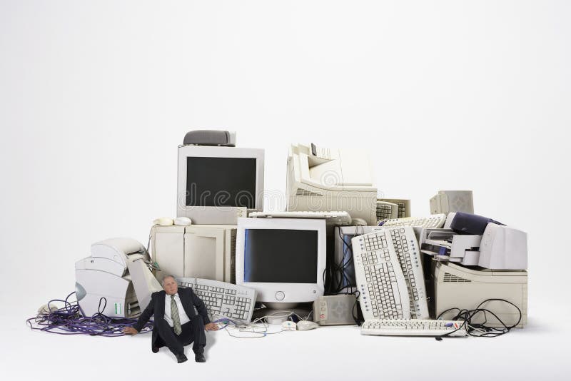 Obsolete computer stock photo. Image of obsolete, rubbish - 8492026