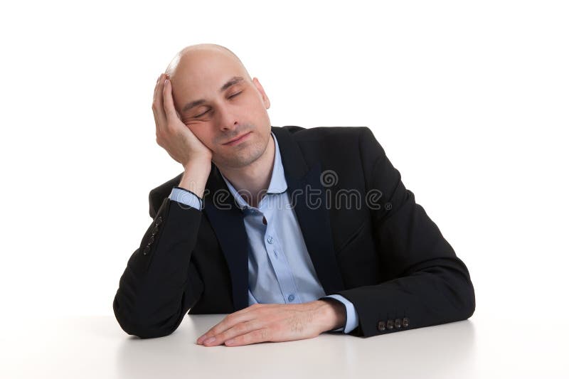 Business man sleeping stock image. Image of worker, desk - 27655877