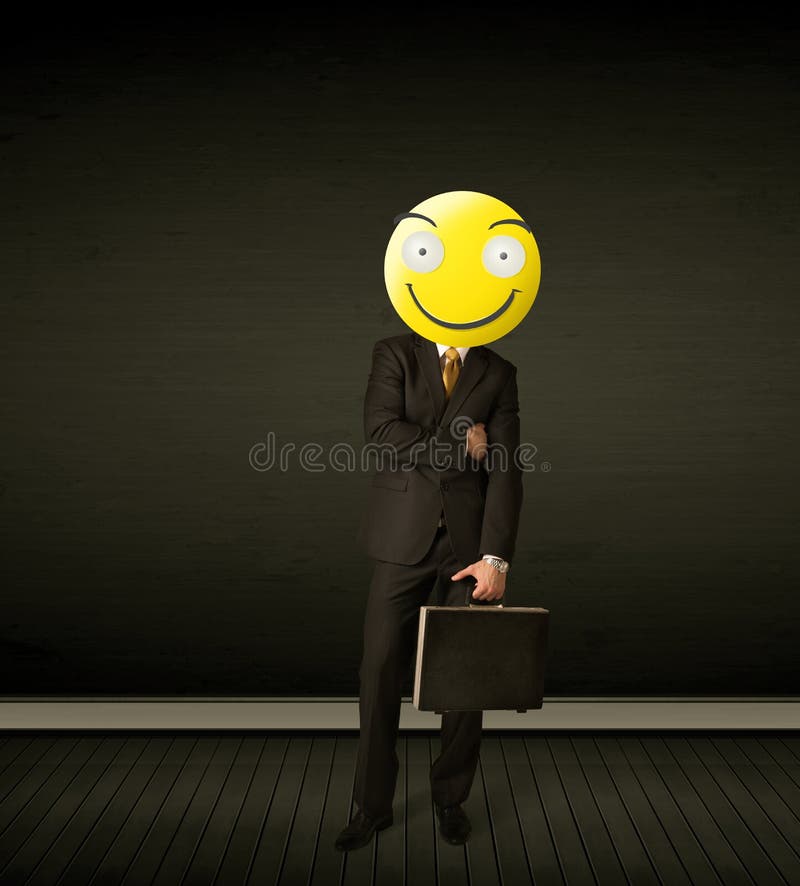 Businessman with Smiley Face Stock Image - Image of smile, people: 49872569