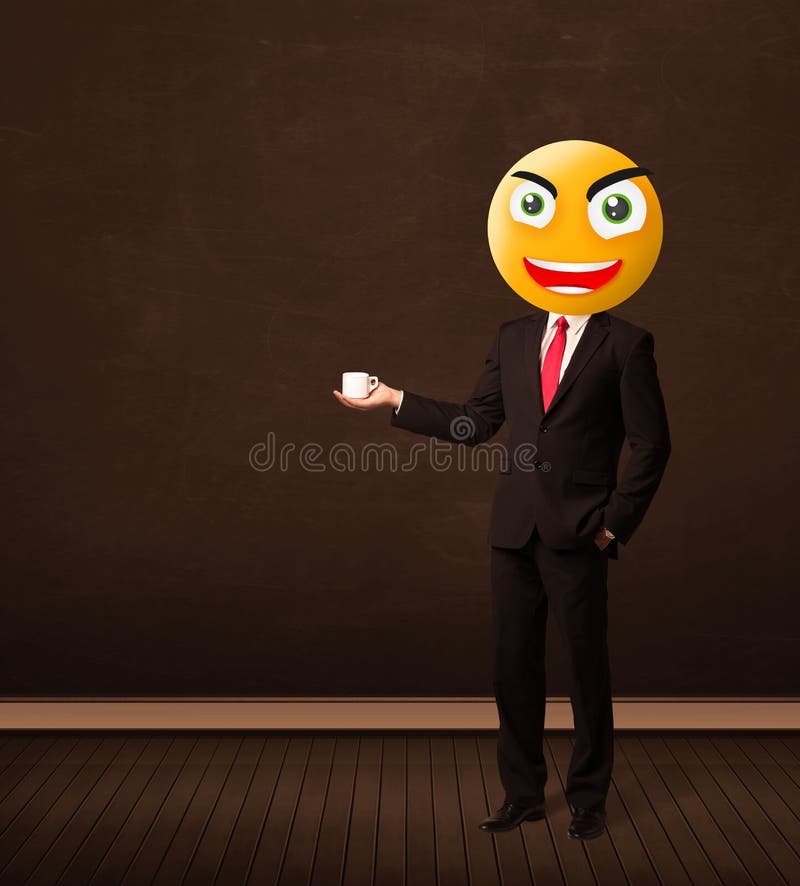 Businessman with Smiley Face Stock Image - Image of happiness, standing ...