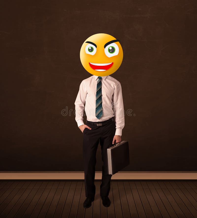 Businessman with Smiley Face Stock Image - Image of smile, businessman ...