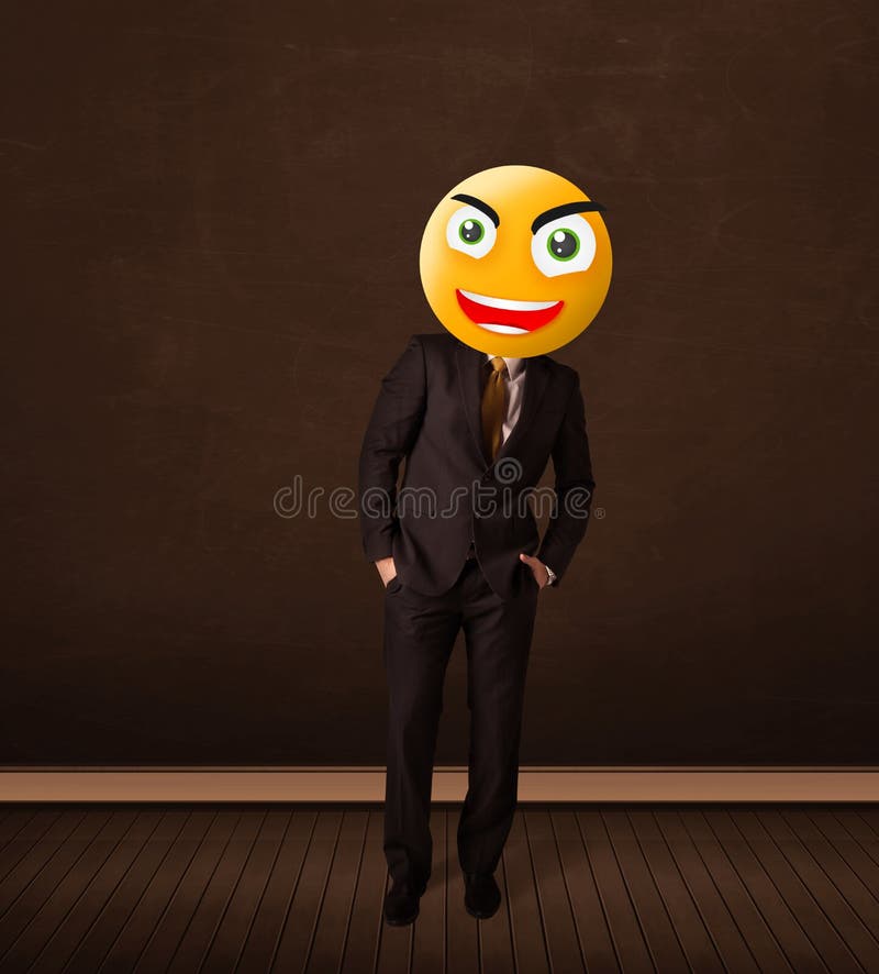 Businessman with Smiley Face Stock Photo - Image of people, face: 75803666