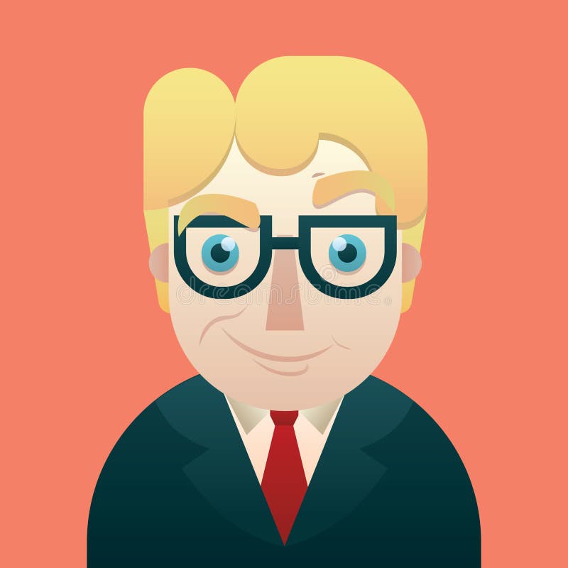Businessman with Smug Expression. Vector Illustration Decorative Design ...