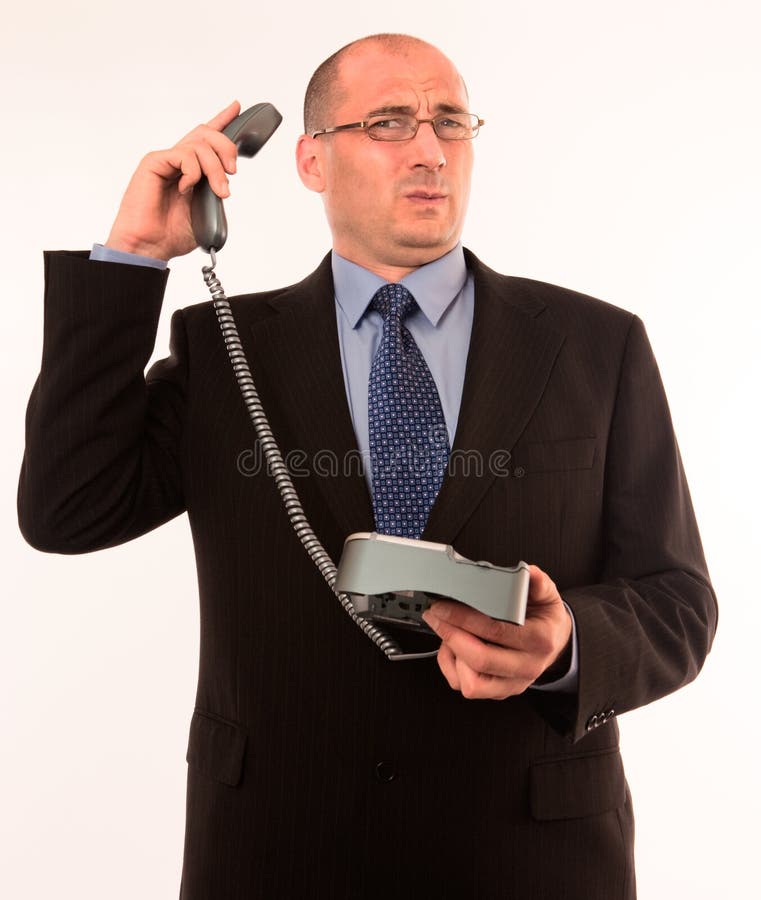 Businessman Speaking To Angry Customer Stock Image - Image of male ...
